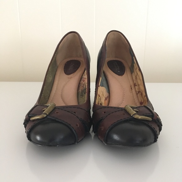 Fossil | Shoes | Black And Brown Fossil Pumps | Poshmark